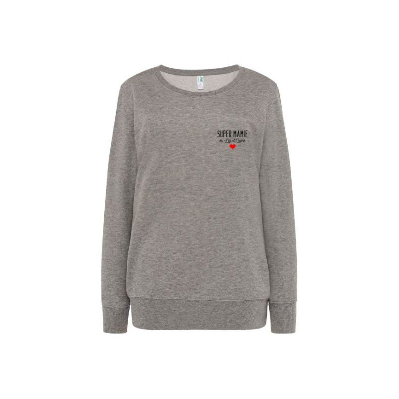 Sweat Personnalisé Super Mamie Coeur